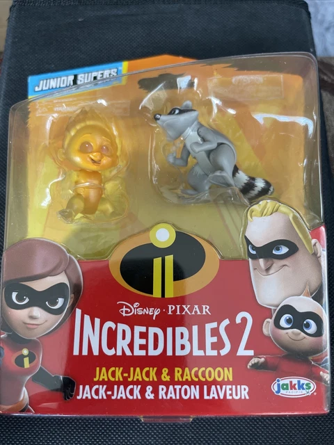 DISNEY PIXAR INCREDIBLES 2 Junior Supers - Jack-Jack & Raccoon. Series ...