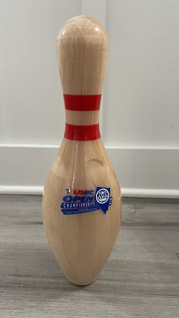 USBC OPEN CHAMPIONSHIPS Wooded Wood Maple Bowling Pin Reno 2014 $29.00 ...
