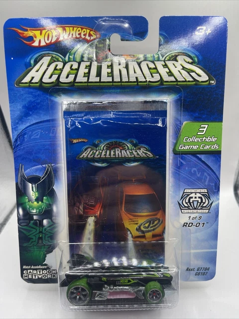 VINTAGE HOT WHEELS Acceleracers Racing Drones RD-01 Sealed pack of 3 ...
