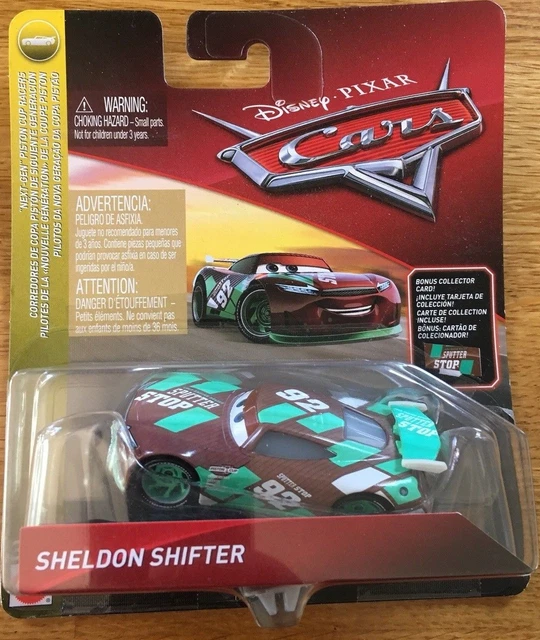 CARS 3 SHELDON SHIFTER #92 Mattel Disney Pixar - SPUTTER STOP NEXT ...