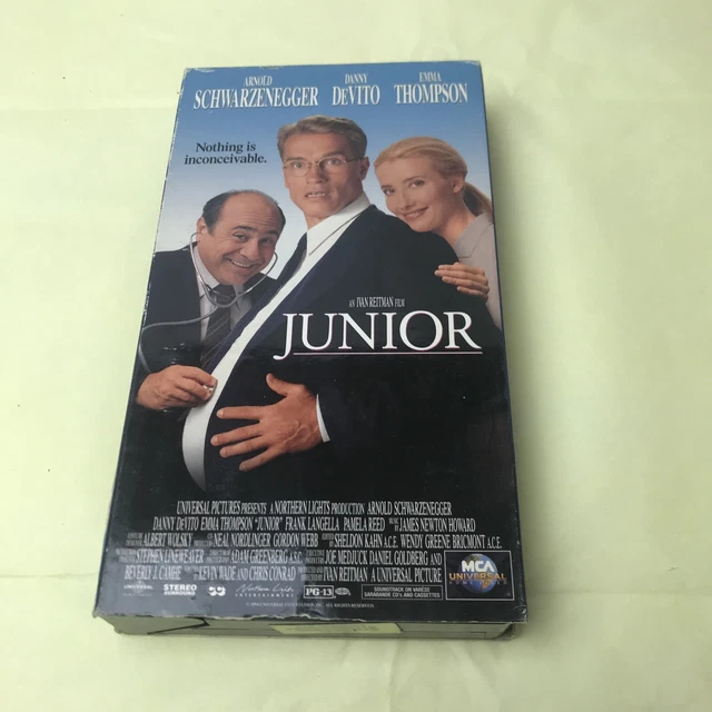 JUNIOR VHS TAPE Comedy Danny DeVito Arnold Schwarzenegger $7.99 - PicClick