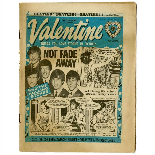 THE BEATLES/ROLLING STONES 1964 Valentine Magazine (UK) £45.00 ...