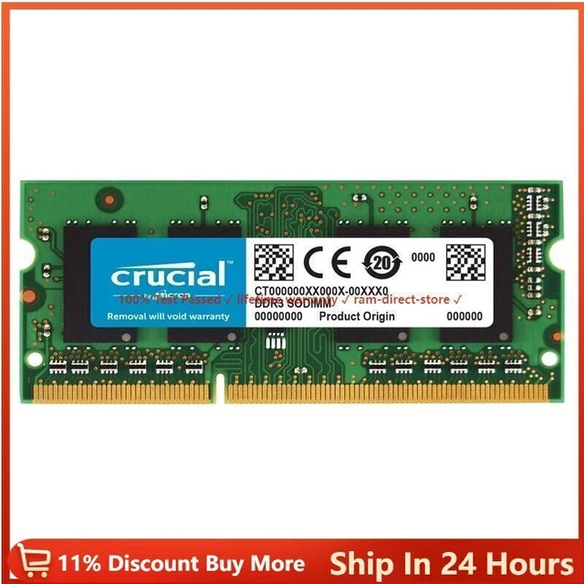 CRUCIAL DDR4 RAM 4GB 8GB 16GB Memory Laptop 2400 2666 3200Mhz PC4-19200 SoDIMM $43.56 - PicClick AU
