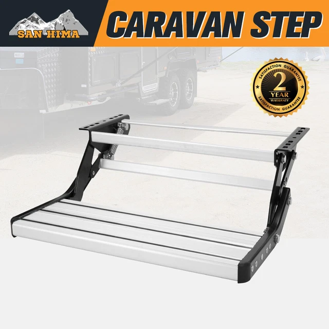 CARAVAN STEP ALUMINIUM Pull Out Folding Caravan Step Camper Trailer ...