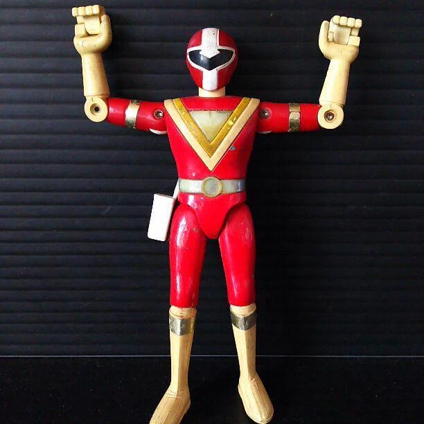 BANDAI CHOGOKIN POWER Rangers Earth Sentai Fiveman Five Red Vintage ...