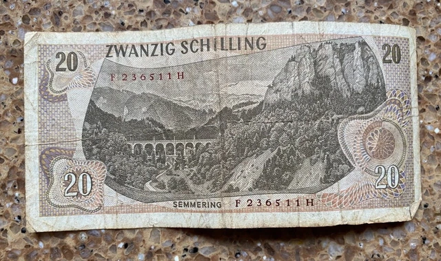 20 ZWANZIG SCHILLING Banknote Umlaufzustand 1967 Österreich EUR 11,89 ...