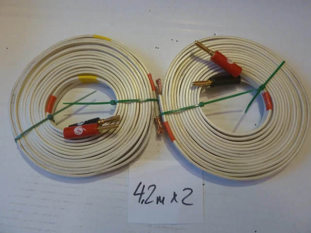 GALE ELECTRONICS HYPER-LATZ 250 Speaker Cable-4.2 meters x2 with 4 ...