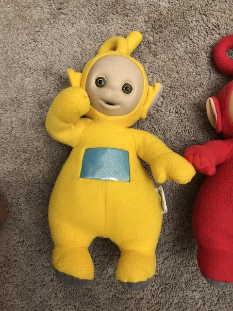TELETUBBIES YELLOW AND Red Vintage 13” Stuffed Animals With Working ...