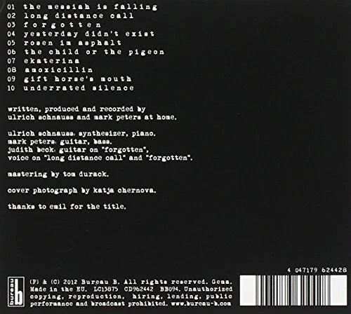 UNDERRATED SILENCE BY SCHNAUSS & MARK PETERS,ULRICH EUR 22,07 - PicClick FR