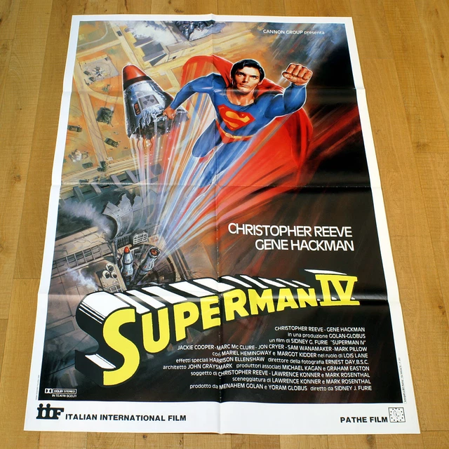 SUPERMAN IV MANIFESTO poster Christopher Reeve The Quest for Peace Sci ...