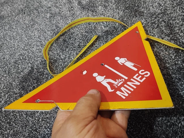 CURRENT BRITISH ARMY Minefield Sign Mines Mancave Land Mine £13.00 ...