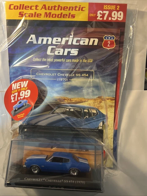 AMERICAN CARS PARTWORK #2. Diecast Model 1:43 Chevrolet Chevelle SS454 ...