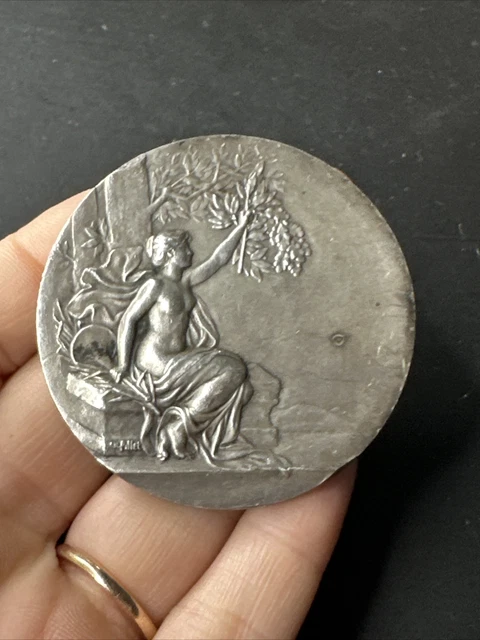 ANCIENNE MEDAILLE ARTHUS BERTRAND Art Déco Art Nouveau PILLET femme EUR ...