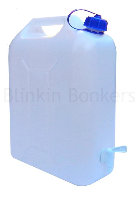 10L LITRE PLASTIC Jerry Can With Pouring Tap Water Container Carrier ...