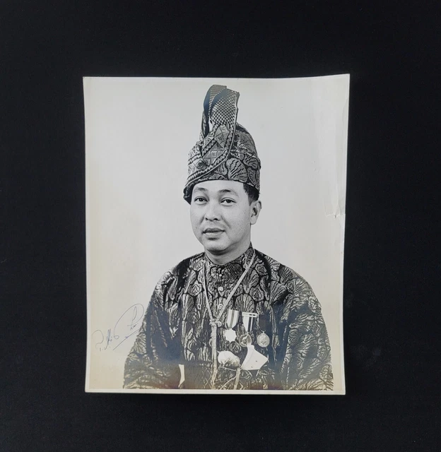 SULTAN SELANGOR MALAYA Salahuddin Abdul Aziz Shah Signé Royalty Photo ...