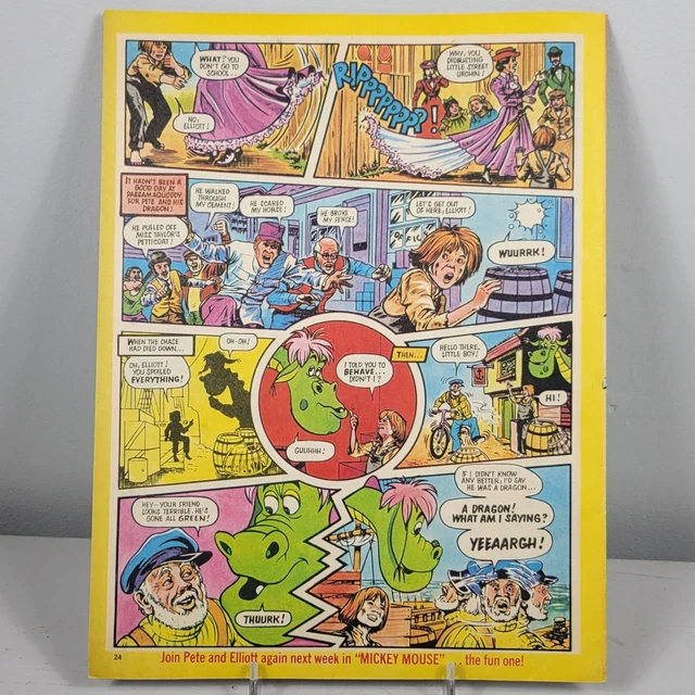 WALT DISNEY'S MICKEY MOUSE UK Magazine Comic #157 1978 Rescuers Bernard ...