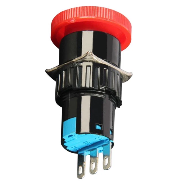 16MM LATCHING EMERGENCY Stop Push Button Switch Red Mushroom Push Button £4.40 - PicClick UK