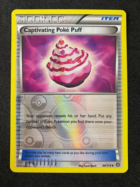 POKEMON CAPTIVATING POKE Puff 99/114 Steam Siege Reverse Holo NM $1.99 ...