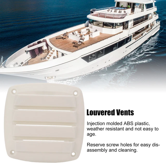 BOAT LOUVERED VENTS 100mm Hole Boat Louvered Vents Marine Air Vent ...