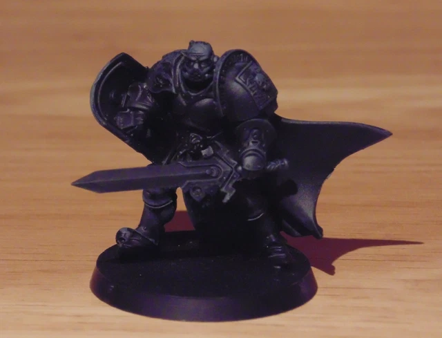 WARHAMMER 40K SPACE Marine Primaris Black Templar Lieutenant – Primed ...