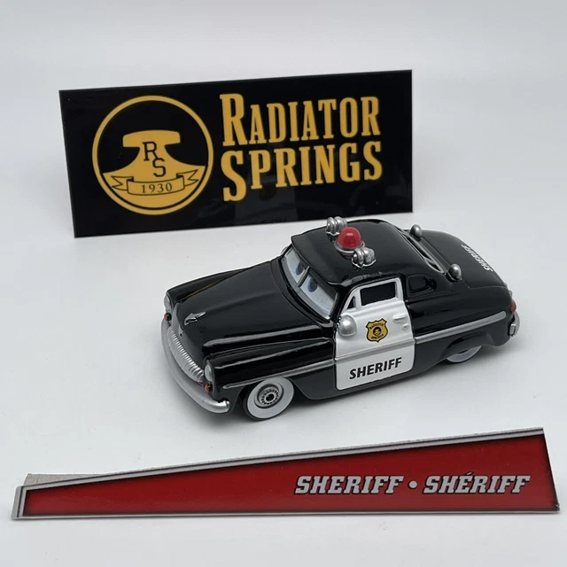 VOITURE DISNEY PIXAR CARS Radiator Springs - Sheriff / Sherif + Bumper ...