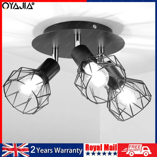 MODERN 3 WAY Adjustable LED Ceiling Spotlight Round Kitchen Spot Light ...