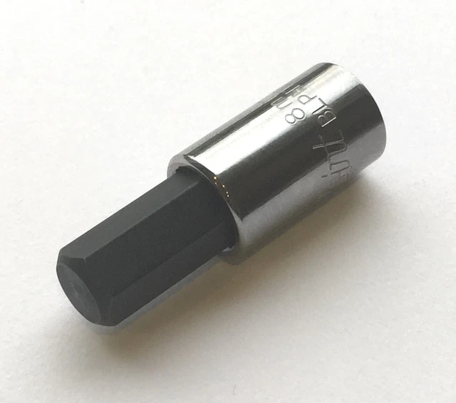BLUE POINT 8MM Allen key hex bit driver 1/4" drive socket tool BLPH128 ...