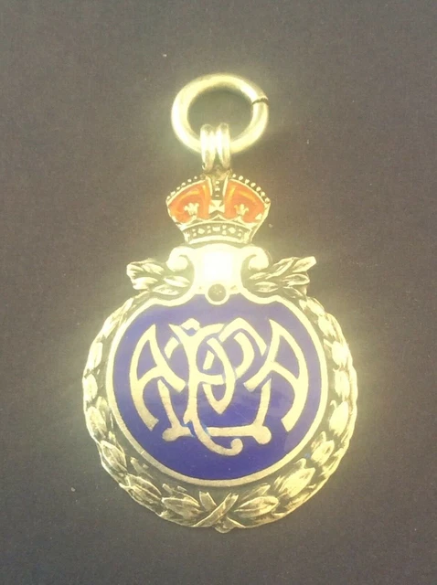 1935 SILVER MEDAL Watch Fob Metropolitan Met Police Athletics Club ...