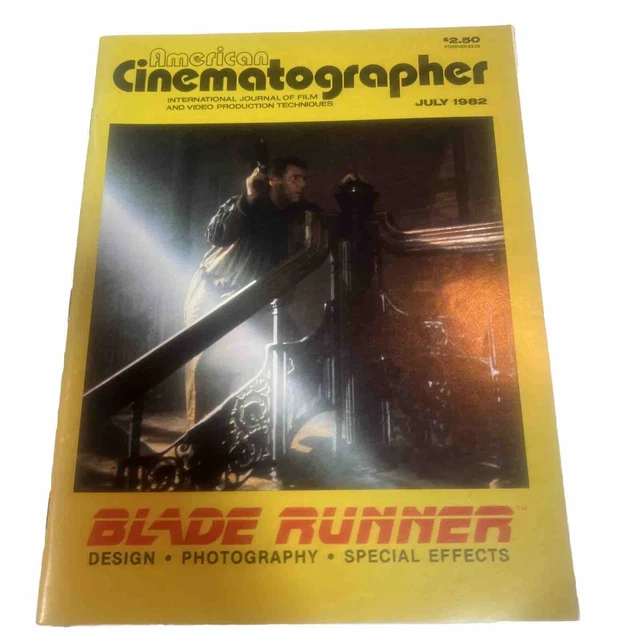 AMERICAN CINEMATOGRAPHER JULY 1982 Blade Runner Harrison Ford Ridley ...