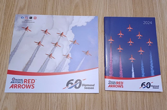 RAF RED ARROWS 2024 Air Show Display Team Diamond Season Promo Booklet ...