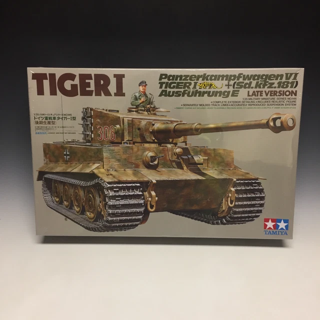 TAMIYA PANZERKAMPFWAGEN VI Tiger I Ausfuhrung Tank Model Kit 1:35 #146 ...