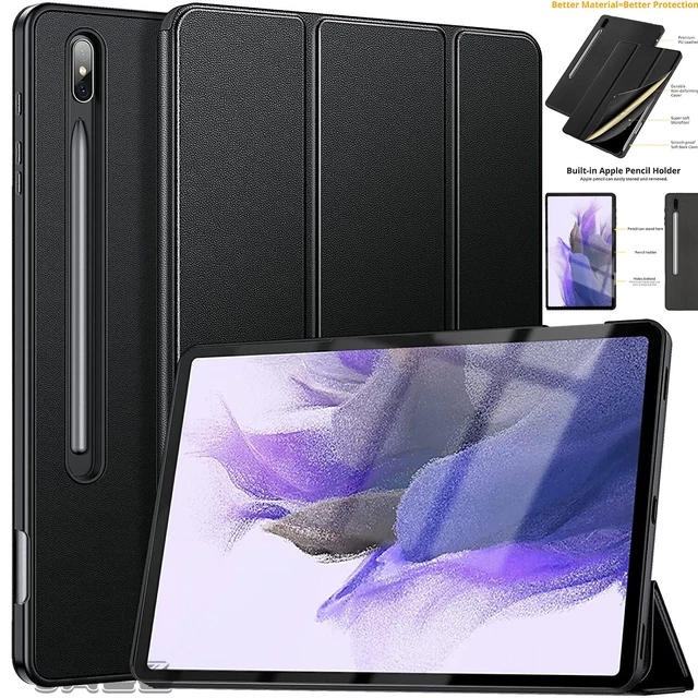 LEDER MAGNETISCH SMART Ständer Hülle Cover für Samsung Galaxy Tab S7 FE ...