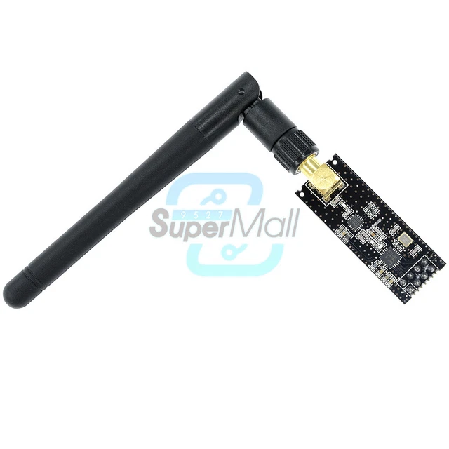 NRF24L01+PA+LNA SMA ANTENNA Wireless Transceiver Communication Module 2 ...