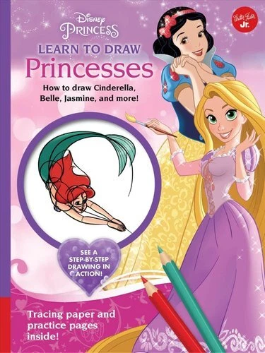 DISNEY PRINCESS: LEARN to Draw Princesses How to Draw Cinderell ...