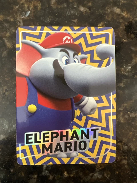 SUPER MARIO BROS Wonder Elephant Mario Trading Card 0215 / 1000 Pack ...