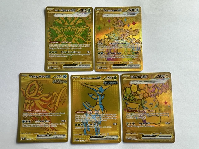 POKEMON TCG PRISMATIC Evolutions x5 Gold Cards Pikachu Ex Ogerpon Ex +3 ...