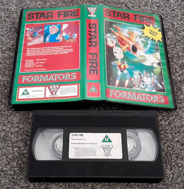 THE FORMATORS STAR Fire Volume 9 Krypton Force Pal Vhs Video Kids ...