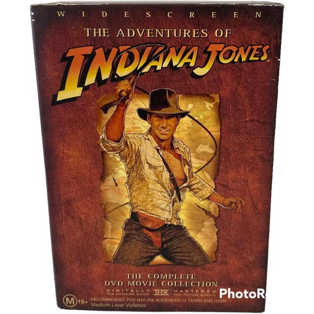 INDIANA JONES COMPLETE DVD Movie Collection Box Set Region 4 PAL Bonus ...