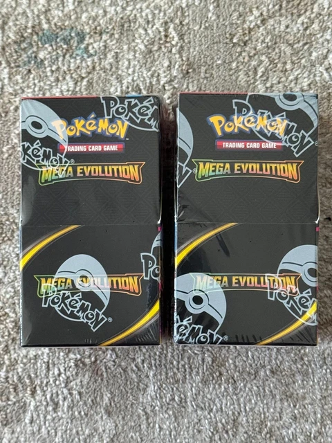 POKÉMON TCG MEGA Evolution Half Booster Box Brand New Sealed x2 (36 ...