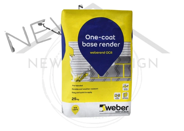 WEBER ONE COAT base render 25kg £21.99 - PicClick UK