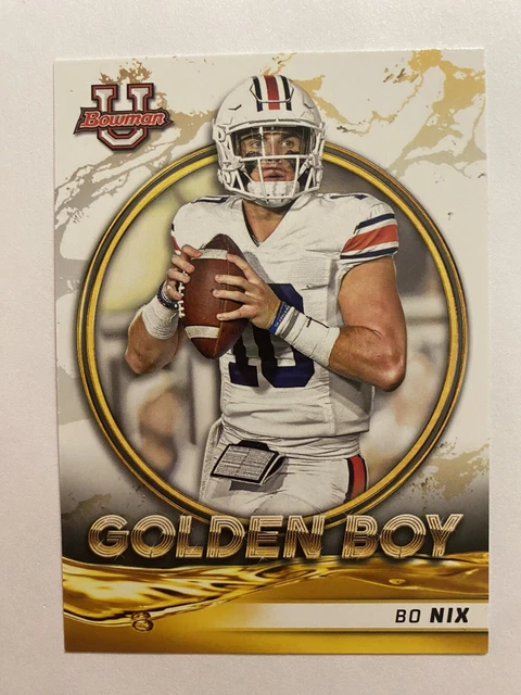 2021 BOWMAN UNIVERSITY Golden Boy Bo Nix Clemson/Oregon QB RC #GB-7 EUR ...
