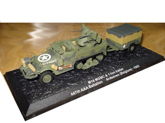 M16 MGMC & 1-TON Trailer 1:72 447th AAA Battalion Ardennen 1945 ...
