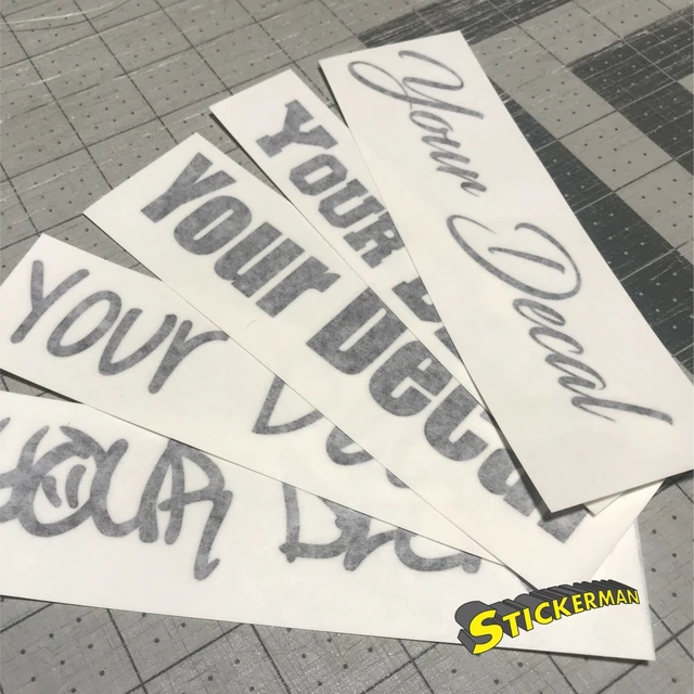 CUSTOM PERSONALIZED VINYL Lettering Name Decal Sticker Car Window ...