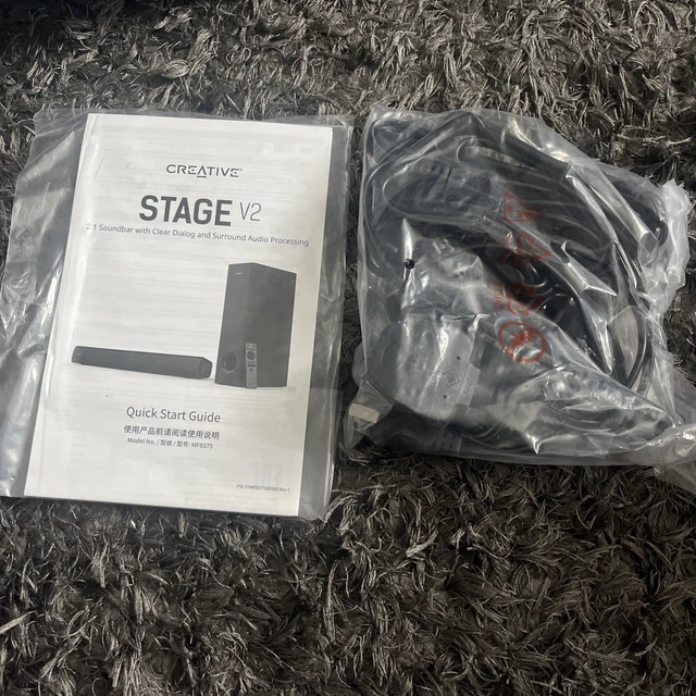 CREATIVE STAGE V2 2.1 Soundbar System | Clear Dialogue | Surround Sound ...