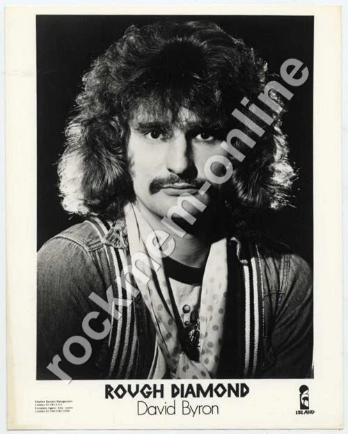 ROUGH DIAMOND DAVID Byron Uriah Heep Island Rec. 1977 Promo Photo #2396 ...