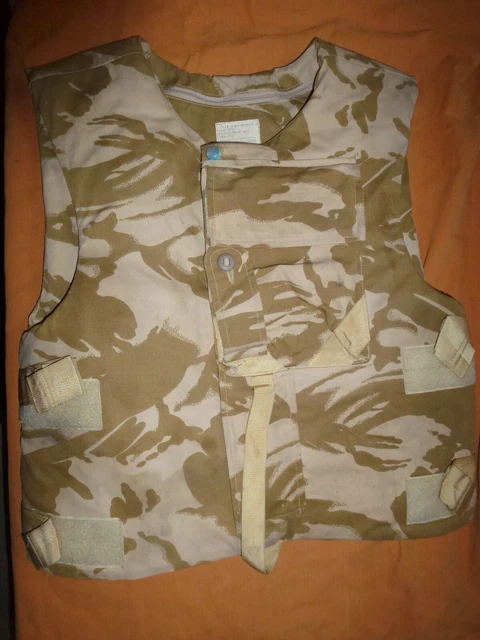 BRITISH ARMY DESERT Dpm Cba Combat Body Armour & Soft Fillers Size 190/ ...