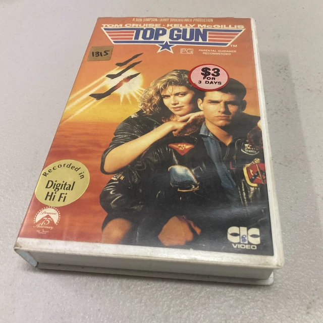 TOP GUN On VHS Ex Rental Big box $20.30 - PicClick AU