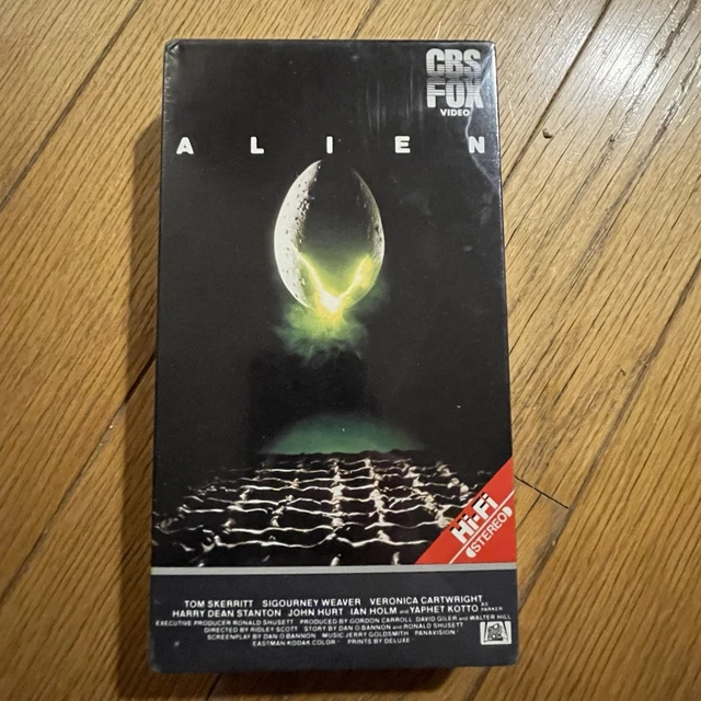 ALIEN VHS FACTORY Sealed CBS Fox Watermark Sigourney Weaver $275.00 ...