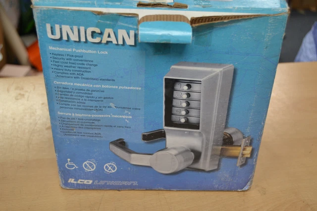 ILCO UNICAN LR1011-26D-41 Mechanical Pushbutton Lock Security Door £222 ...