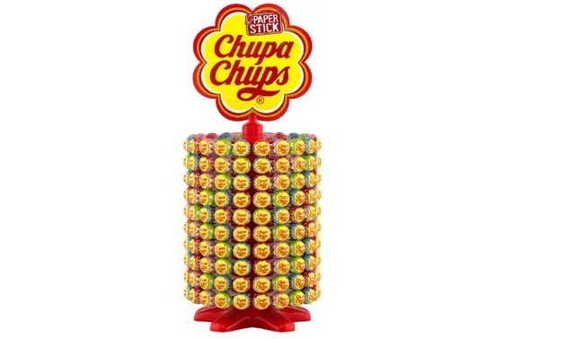 CHUPA CHUPS ASSORTED Lollipop Carousel, 7 Flavours of Party Sweets In ...